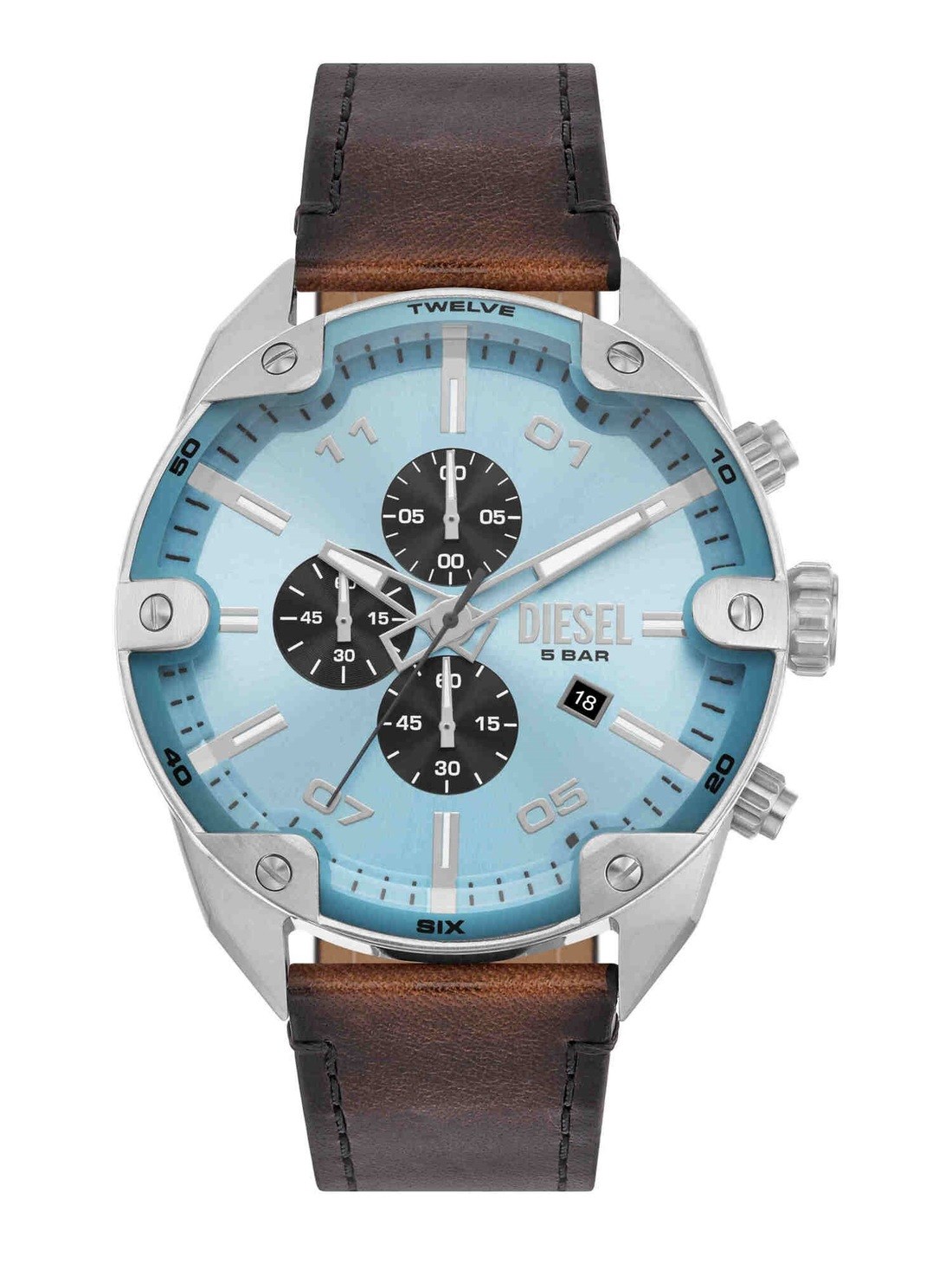 Diesel DZ4606: Buy Diesel Spiked Brown Watch DZ4606 for Men at Best ...
